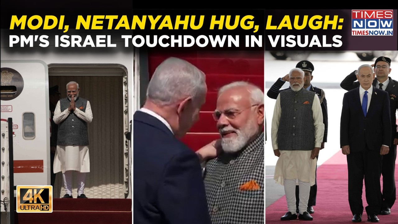 Modi, Netanyahu Hug, Laugh On Cam: In Visuals - Indian PM's Israel ...