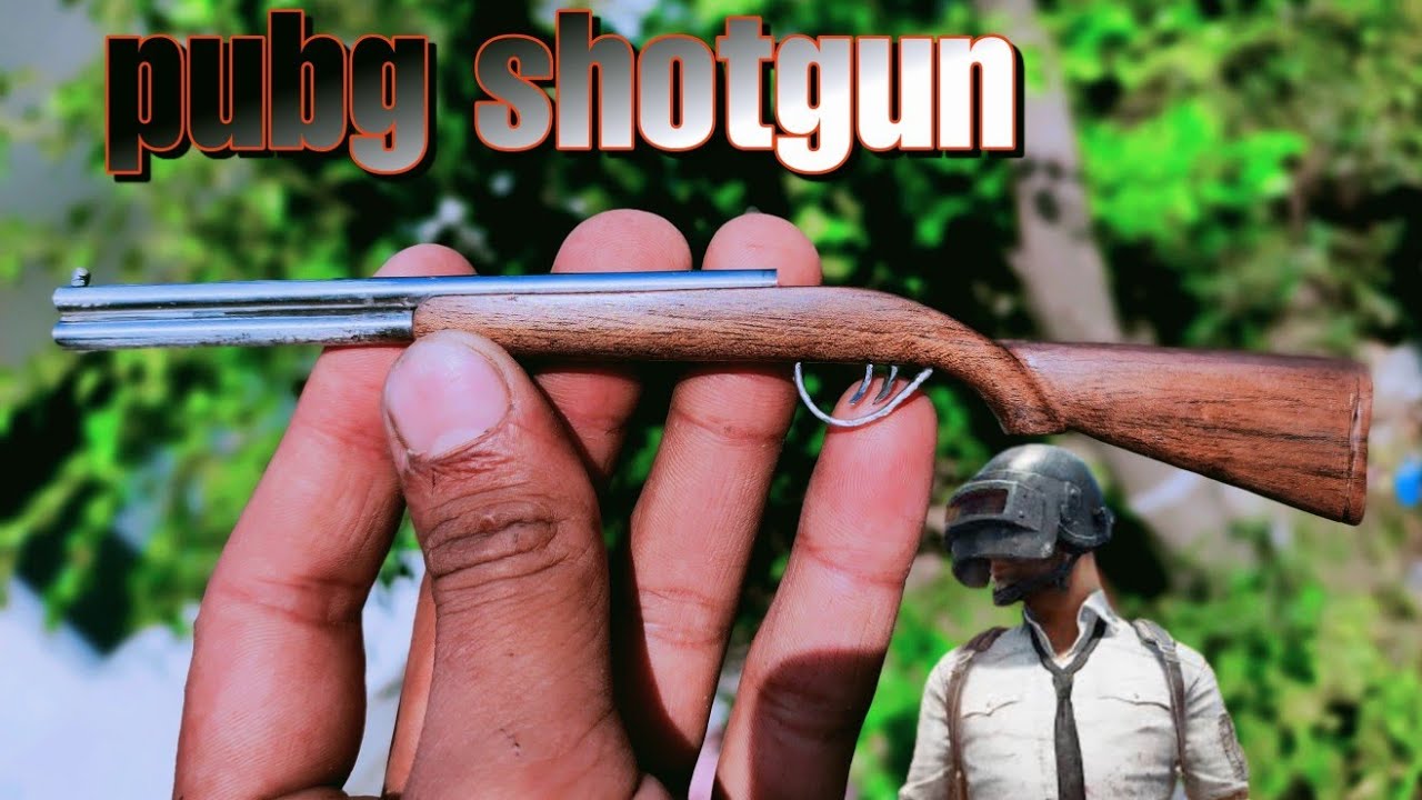 How to make pubg S686 shotgun from wood - YouTube