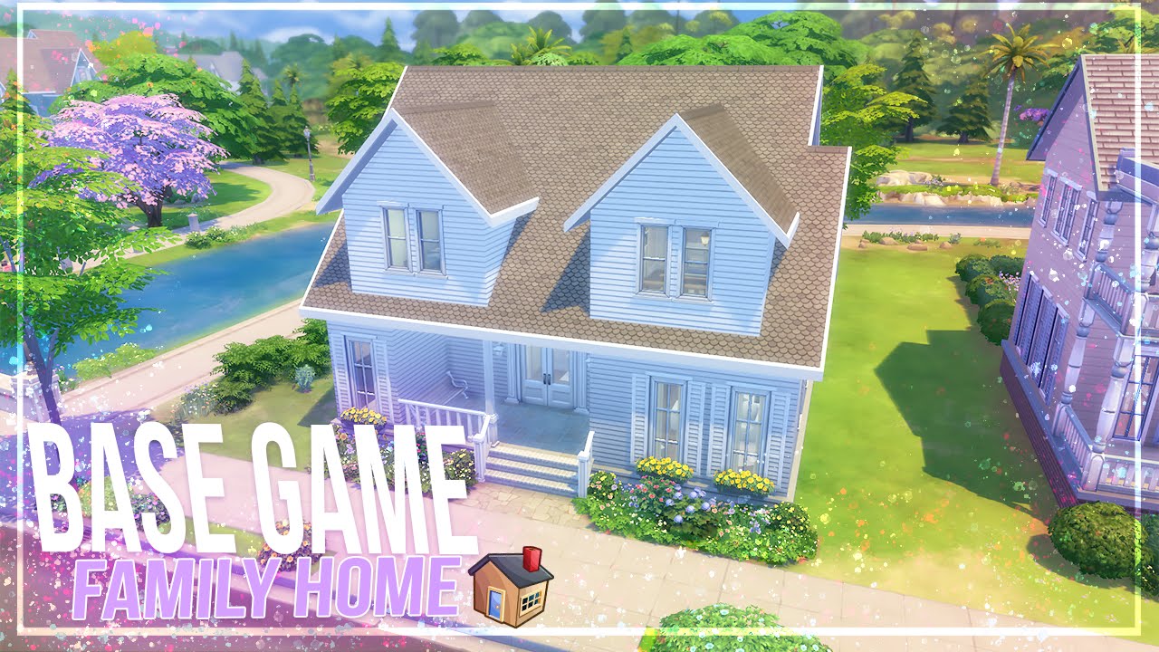 The Sims 4: Speed Build: Base Game Family Home - YouTube