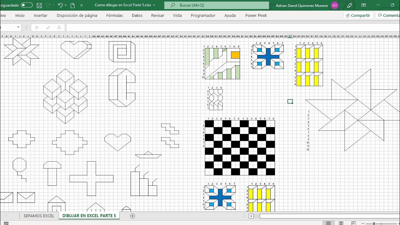 Como Dibujar en Excel Cap 5 #sepamosexcel #excelsepamos # ...