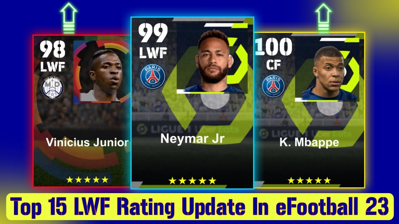 Top 15 LWF (Leftwingers) Rating Update In eFootball 2023 Mobile/PC ...