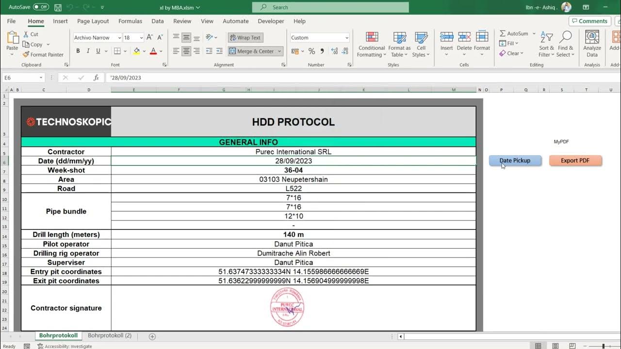 Excel VBA Tutorial: Create a Dynamic Calendar and Generate PDFs with Macros - YouTube
