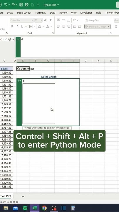 Python Plot In Excel Python Pythonprogramming Youtuber Youtubeshorts Youtube Excel 