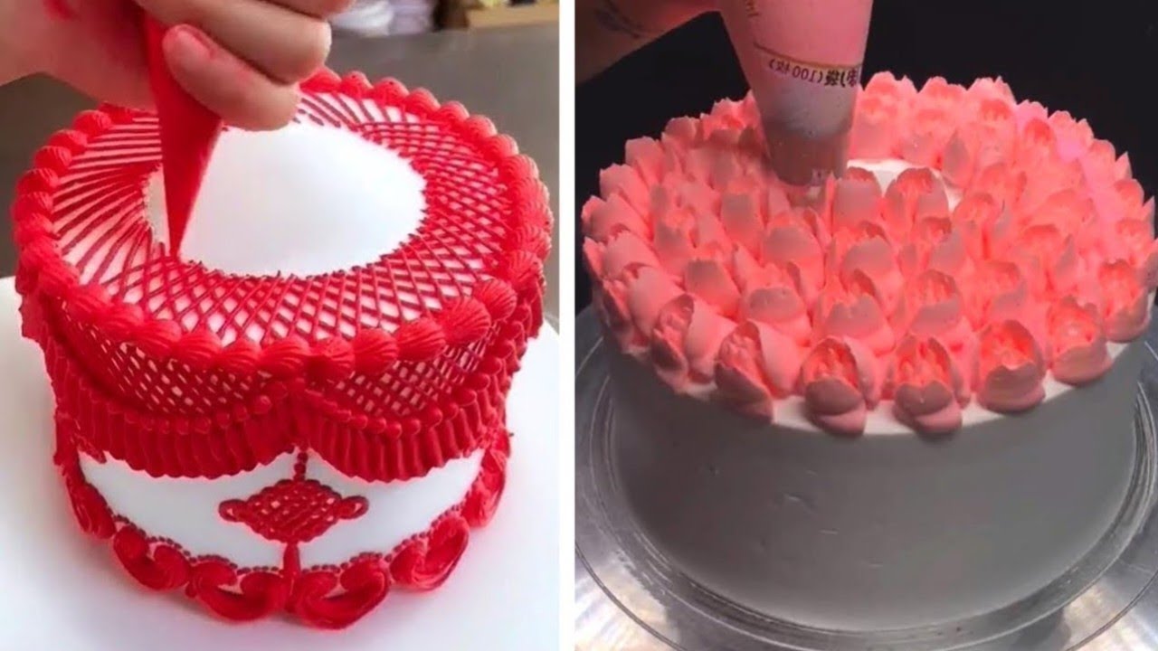 Simple & Beautiful Cake Decoration Idea For Beginners - YouTube