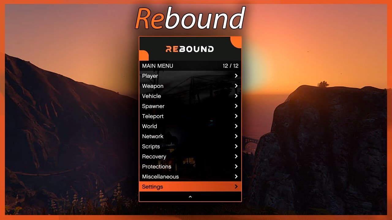 Rebound Mod Menu [1.61][GTAV][PC] - YouTube