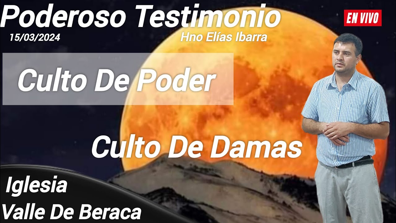 En vivo.. Culto De Damas ️... Poderoso Testimonio 🔥...Hno Elias Ibarra ...