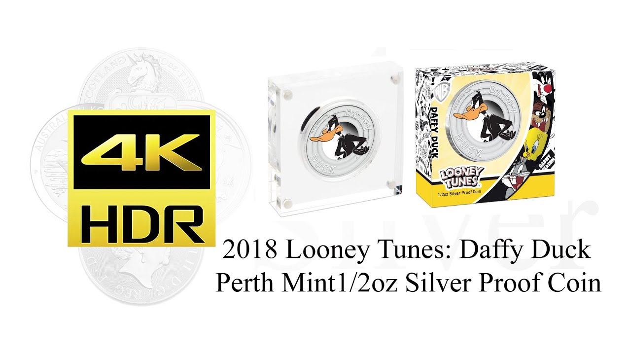 Looney Tunes - DAFFY DUCK 2018 1/2oz Silver Proof Coin Perth Mint - HDR ...