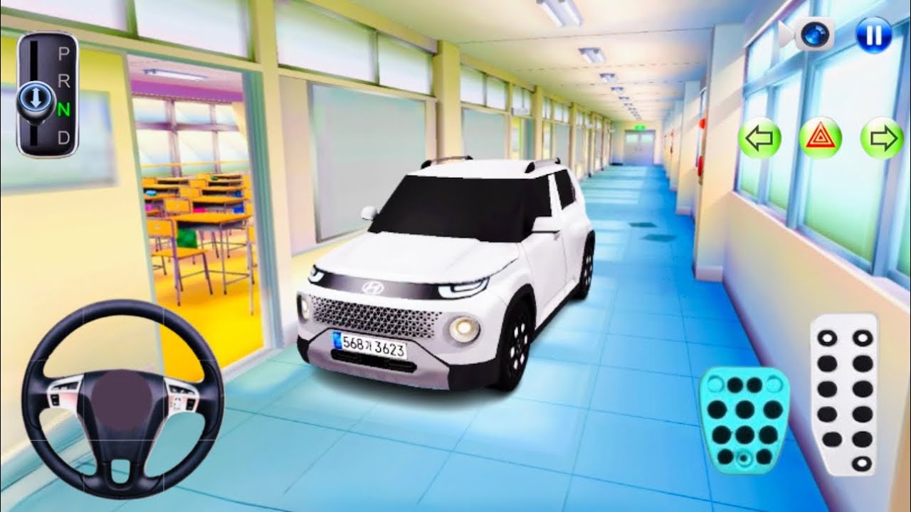Hyundai Casper Mini SUV in School Building | 3D Driving Class Gameplay ...