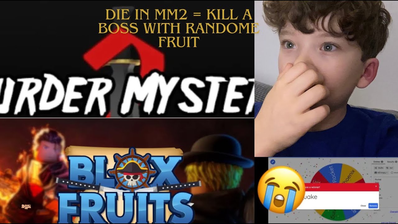 Die in mm2 = defeat a boss in blox fruits - YouTube