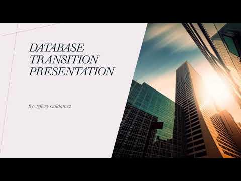 Database Transitioning Presentation - YouTube