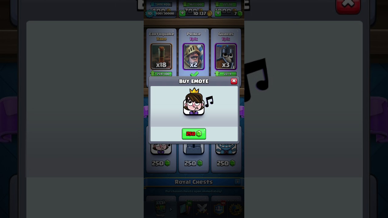 The clash royale shop and new item! - YouTube