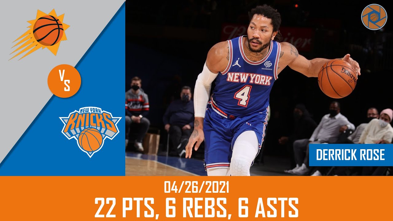 Derrick Rose's Full Game Highlights: 22 PTS, 6 REBS, 6 ASTS vs Suns ...