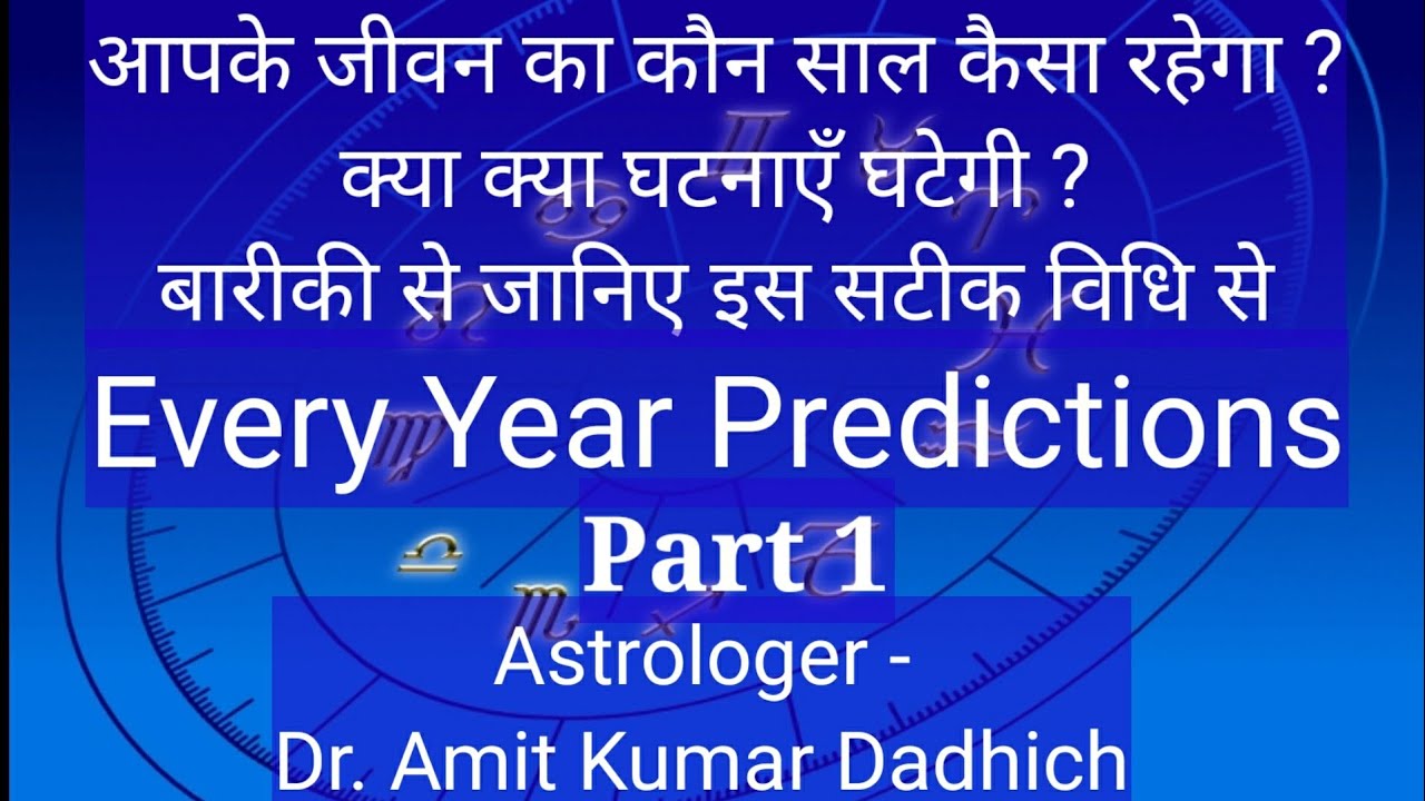 Varshphal Varshfal varsh kundli Tajik system Muntha वर्षफल वर्षकुण्डली ...