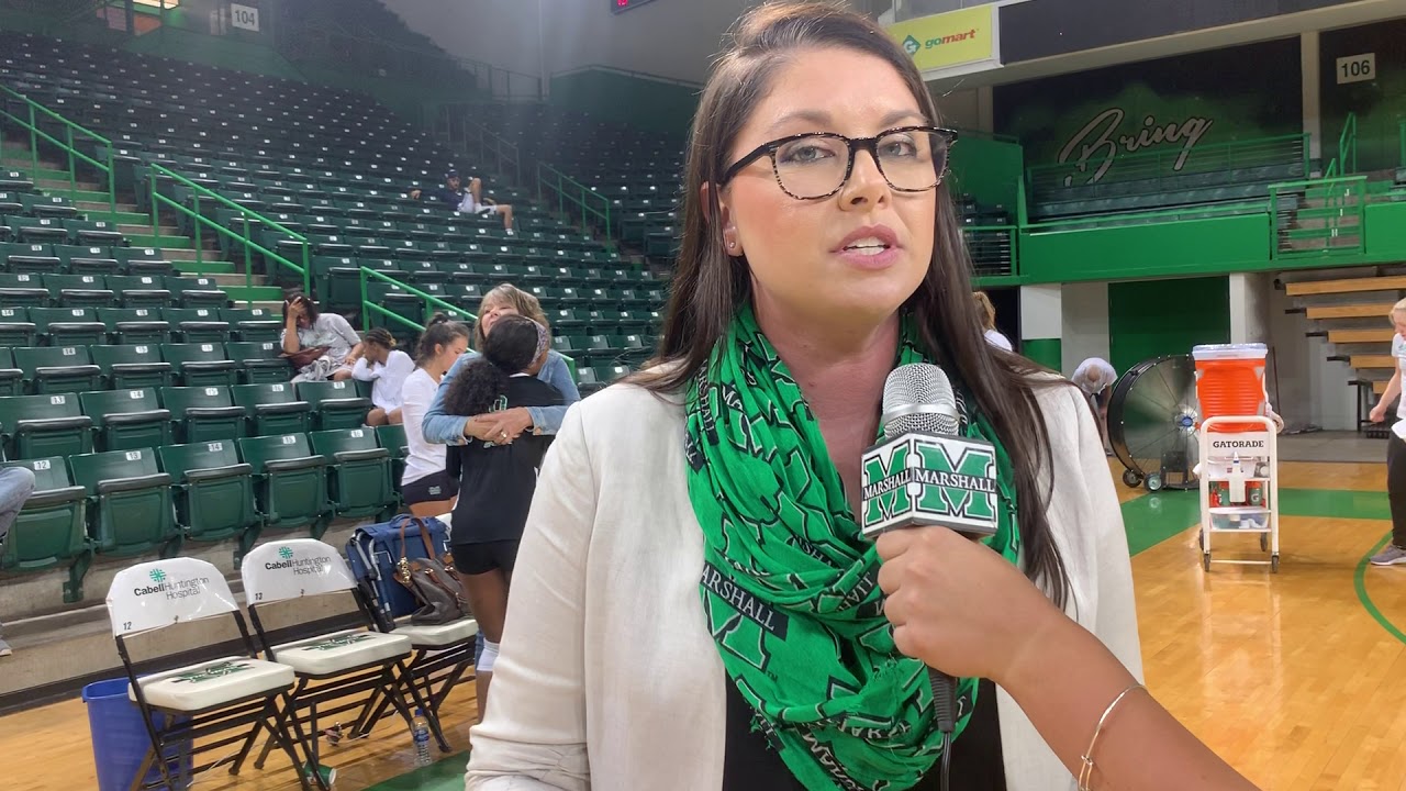 Marshall volleyball coach Ari Aganus talks about the Green and White ...