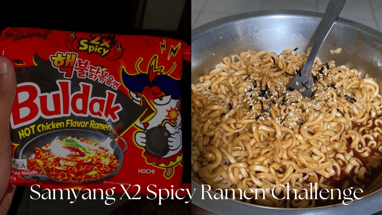 SAMYANG X2 SPICY RAMEN CHALLENGE | #MVLOGS | MEGHNA ROW - YouTube