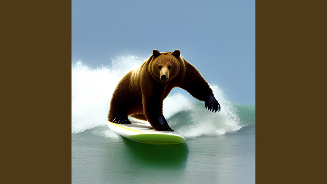 Surfing bear - YouTube
