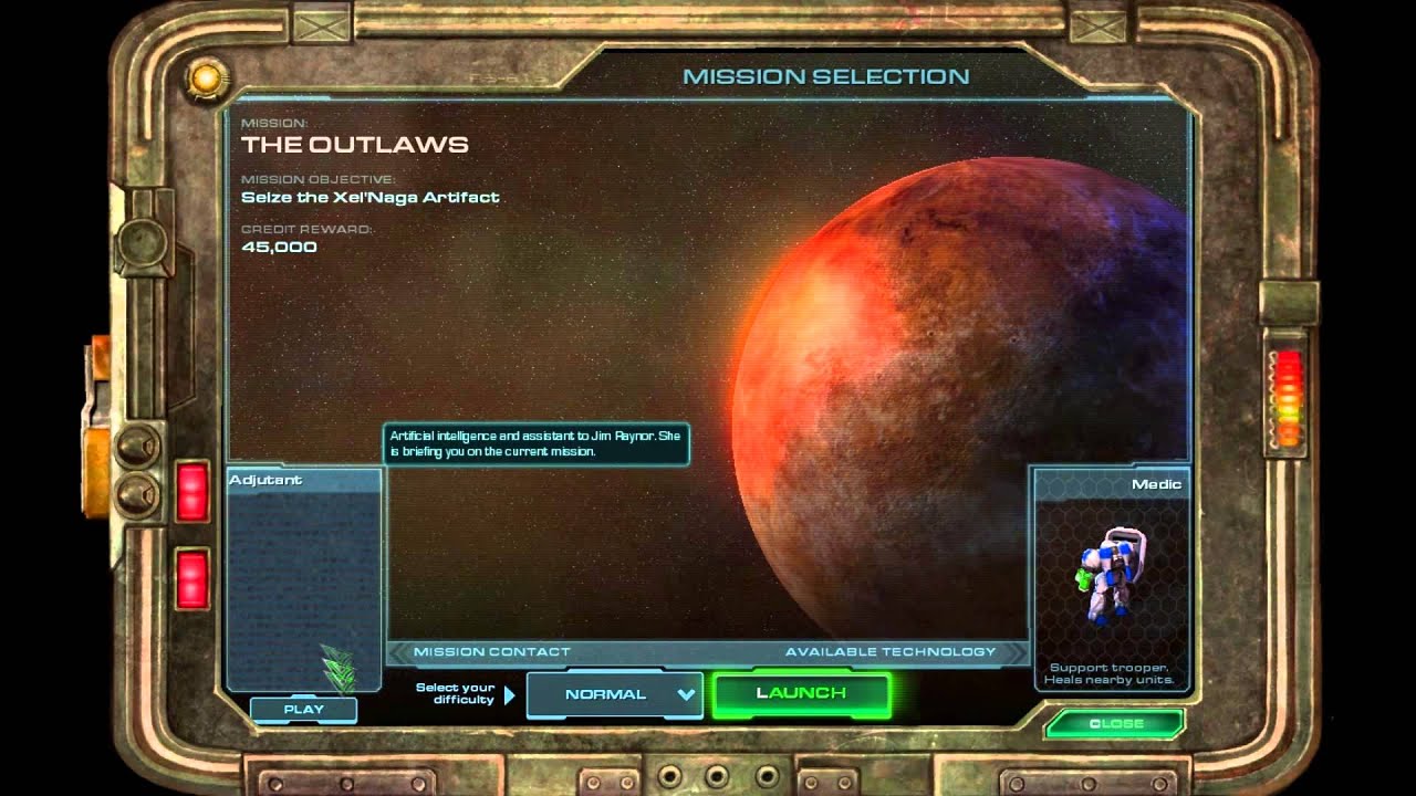 SC2 WOL- PlayThrough Part2- The Outlaws - YouTube