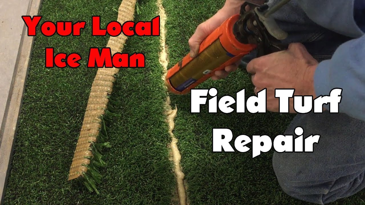 Indoor Field Turf Repair - YouTube