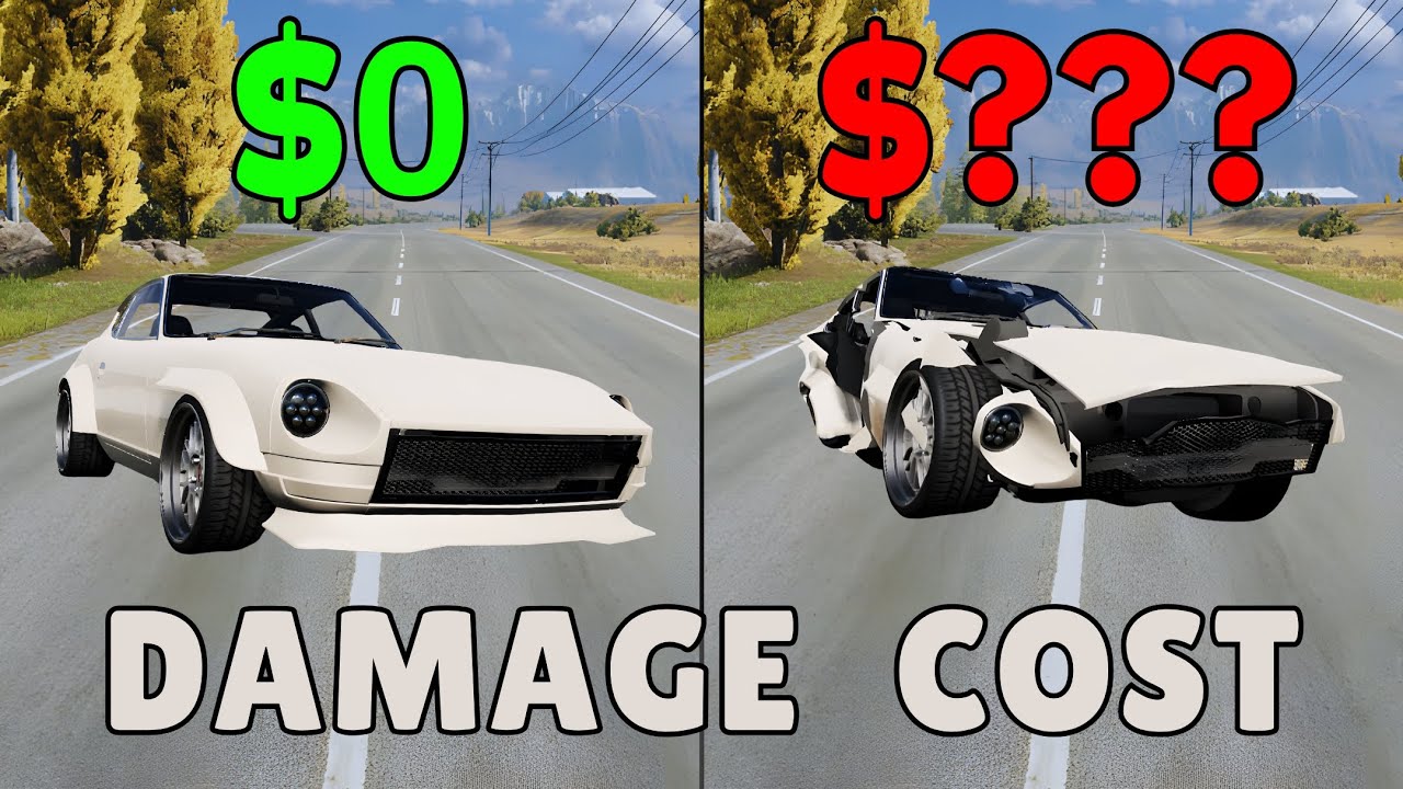 Realistic Crashes BeamNG Drive Damage Cost #2 | Epic Wallet Survival ...