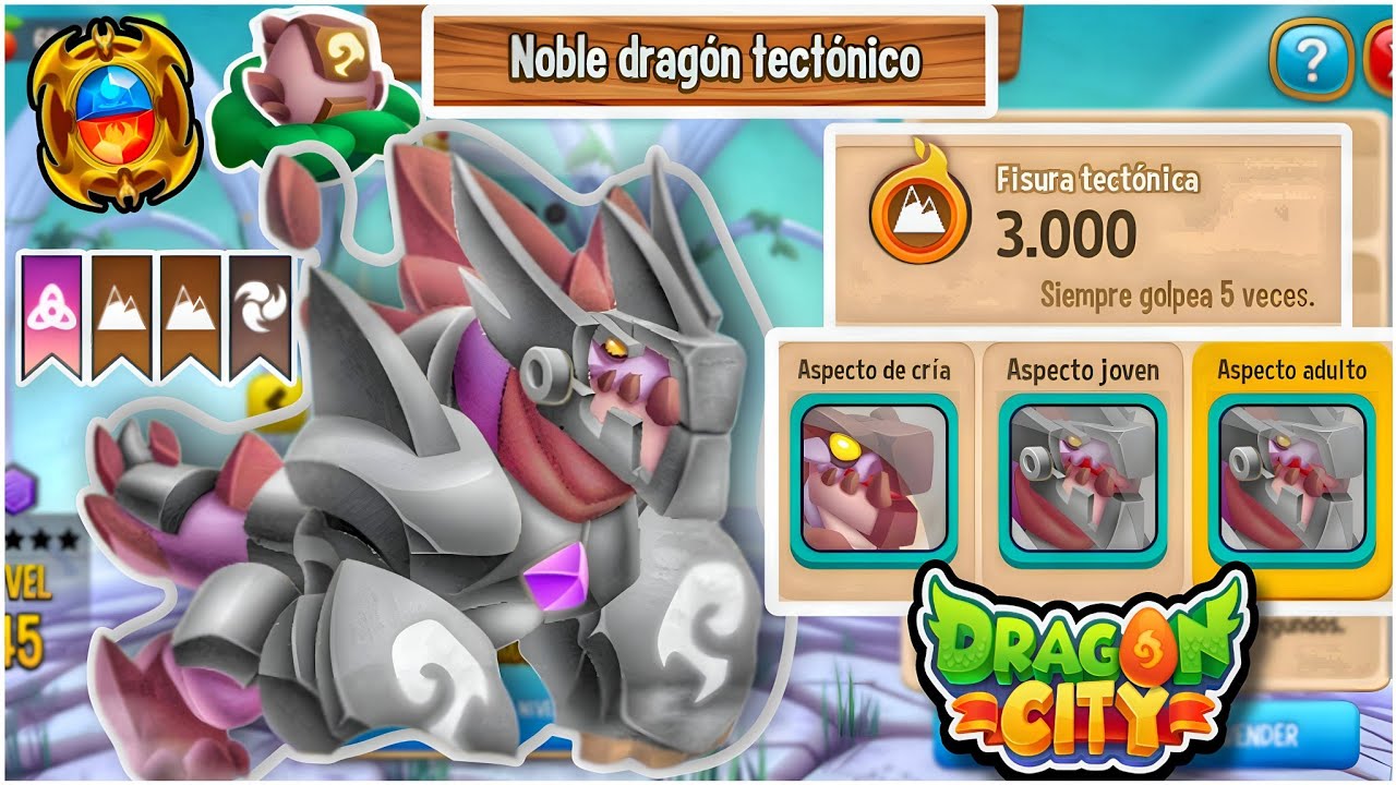 DESTROZANDO EN LIGAS CON MI NOBLE DRAGON TECTONICO A NIVEL 50💀 - ES EL ...