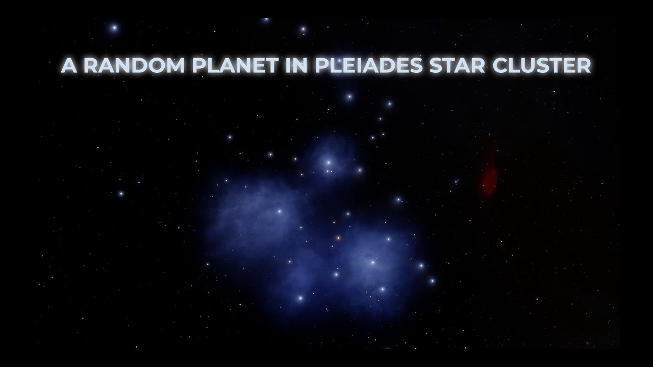 A Random Planet in Pleiades Star Cluster in Space Engine - YouTube