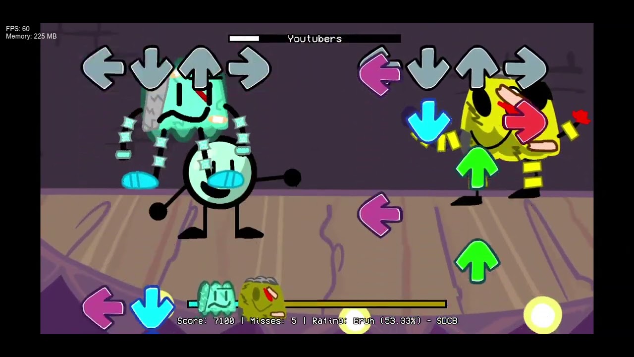 Fnf vs youtubers mod - YouTube