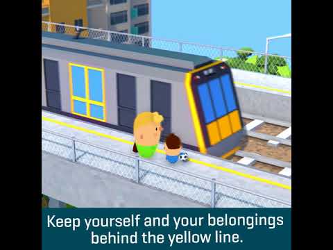 Rail Safety Tip - stand behind the yellow line - YouTube