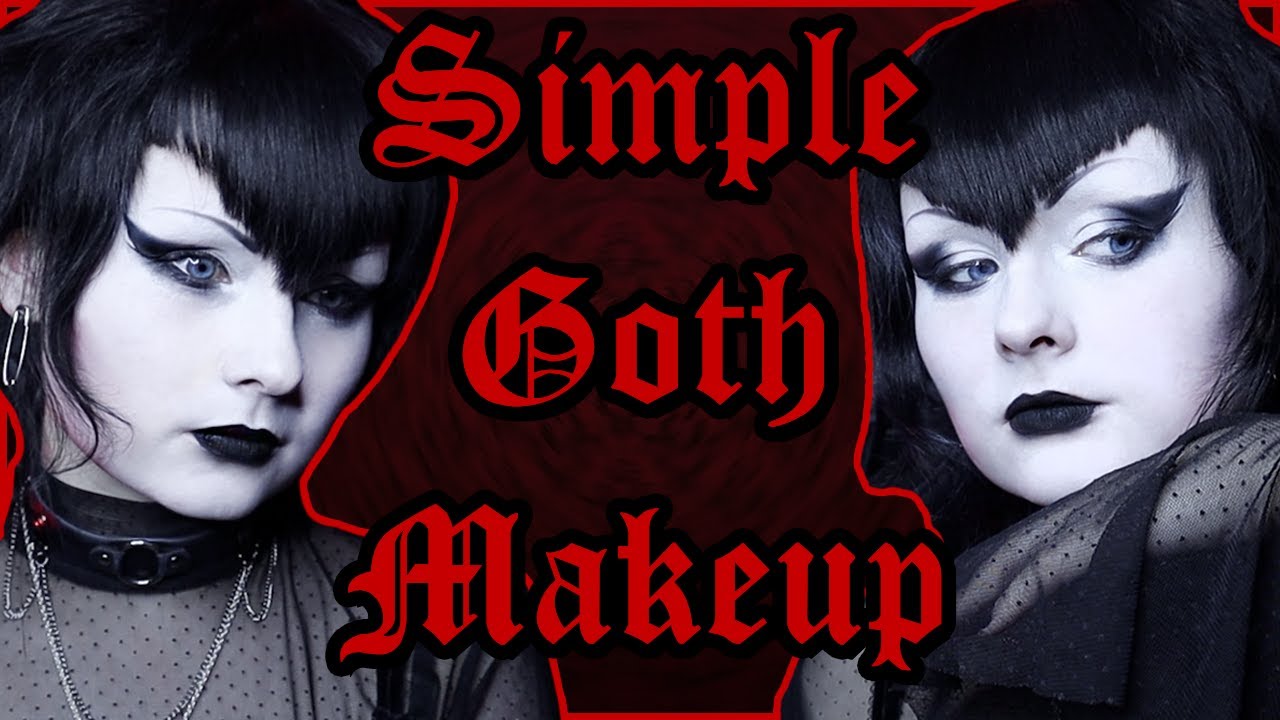 Simple Goth Makeup Tutorial 🦇🕸️🗡️ - YouTube