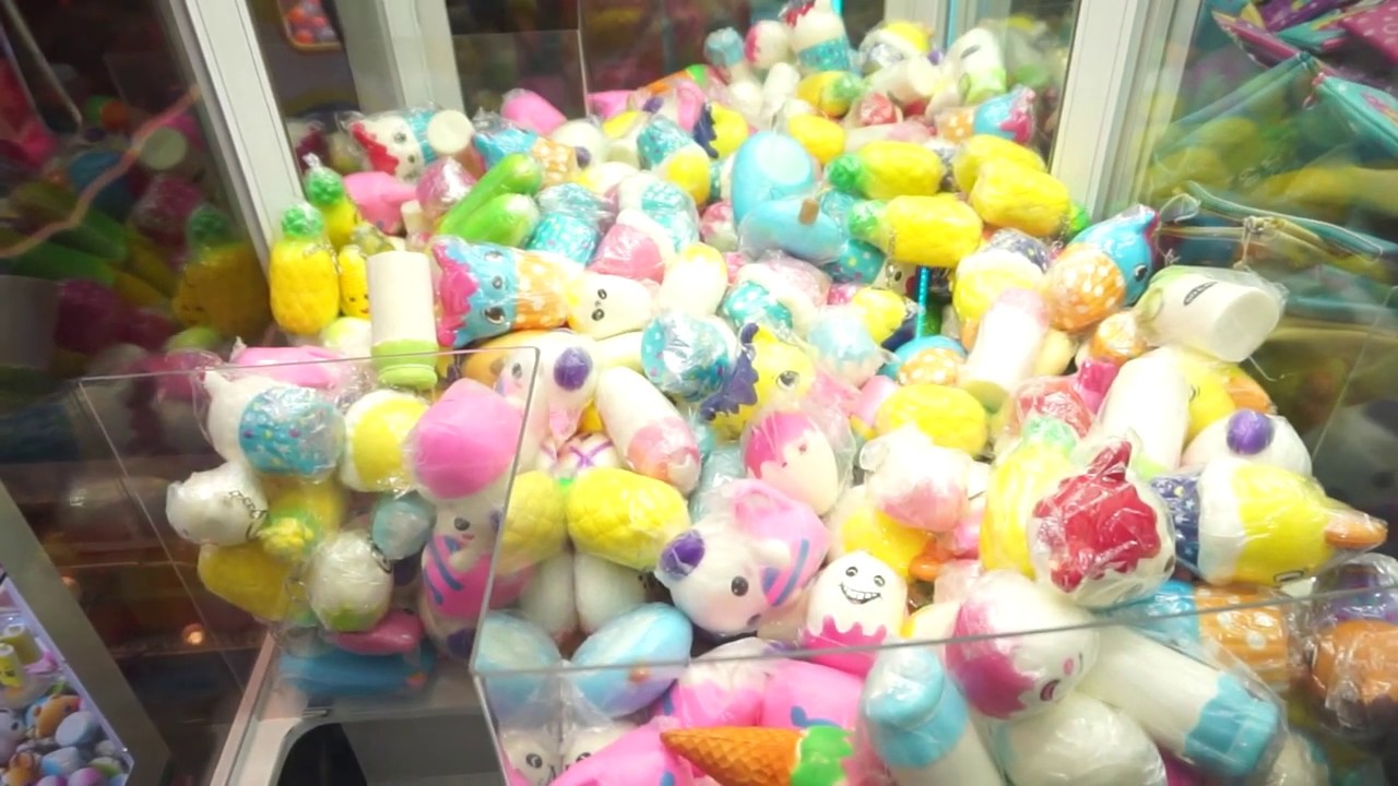 BORONG SEMUA SQUISHY JUMBO SLOW | Squishy Claw Machine - YouTube