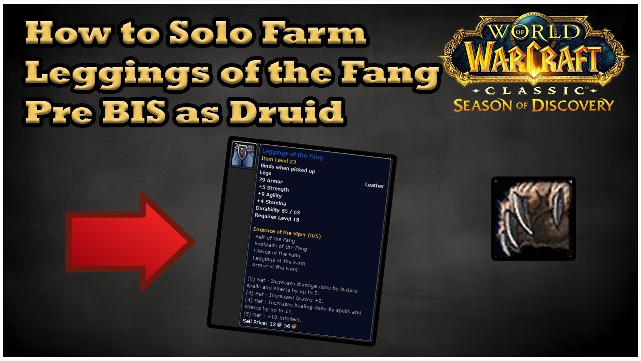 How to Solo Farm Wailing Cavern BiS Leggings of the Fang as Druid [WoW ...