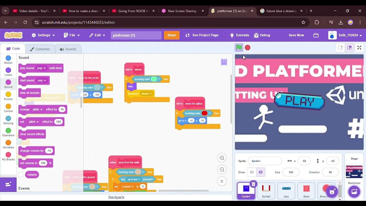 How to make a boss fight game in scratch E2 - YouTube