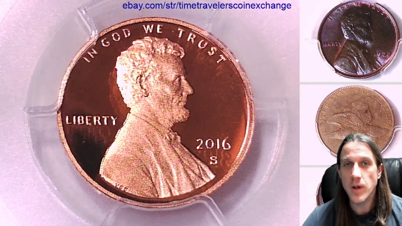 Coin Video of 2016 S Lincoln Shield Cent PCGS PR 69 RD DCAM 33593593 ...