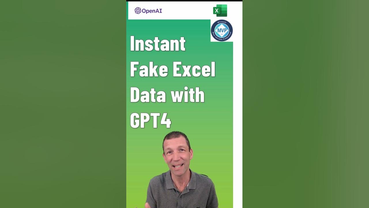 Excel Fake Data with GPT4 and Code Interpreter. - YouTube