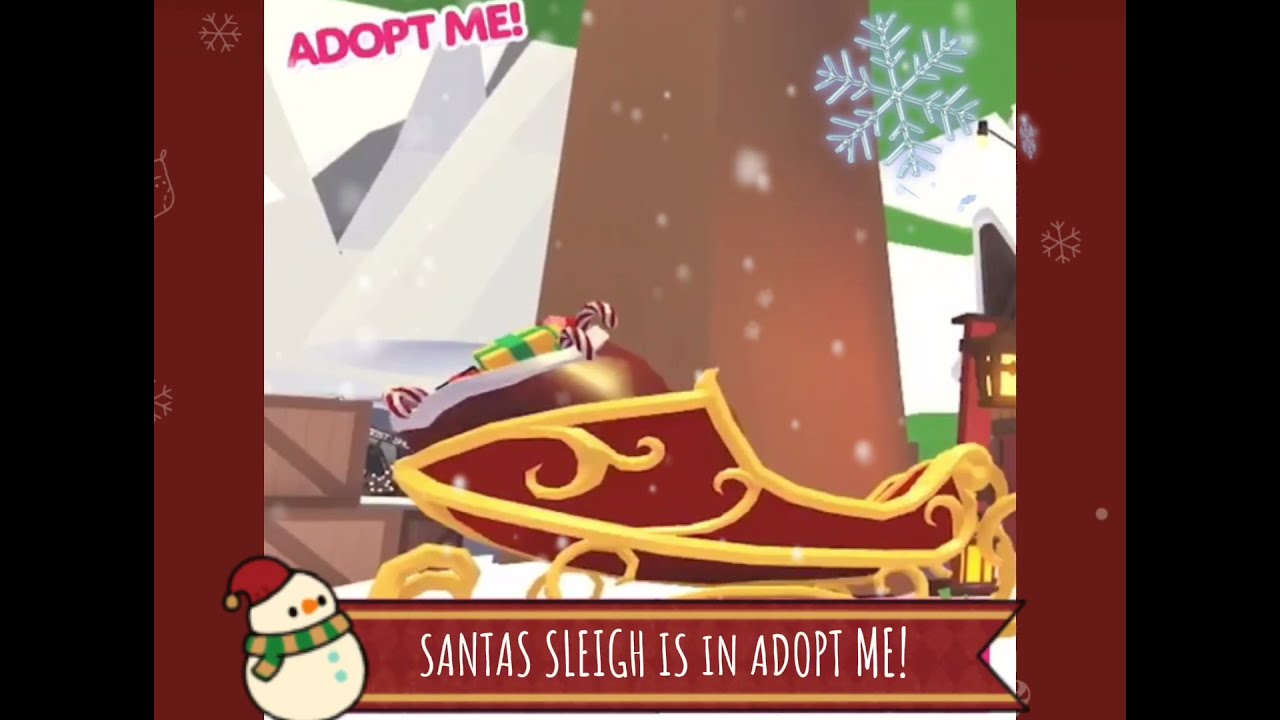 NEW SANTAS SLEIGH IN ADOPT ME!! 🎅 - YouTube