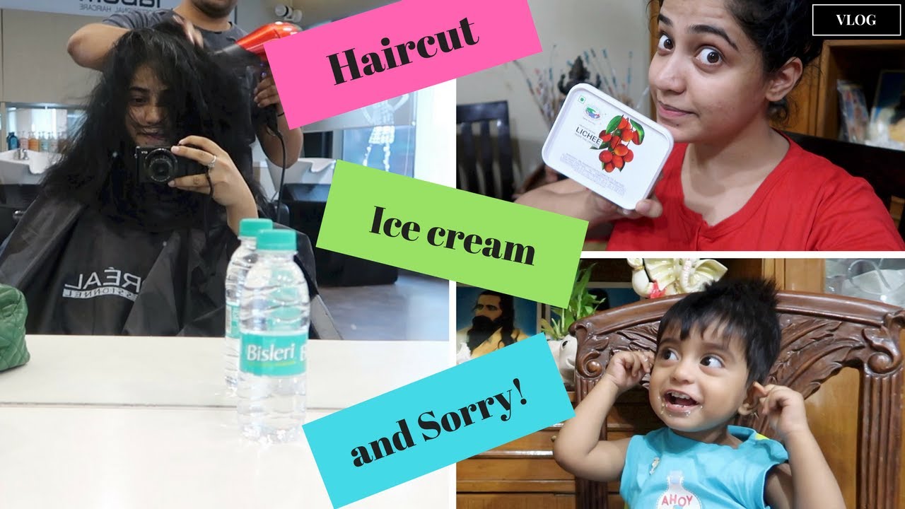 Haircut , Saying Sorry and Yucky Ice cream | Indian Mommy Vlogging ...
