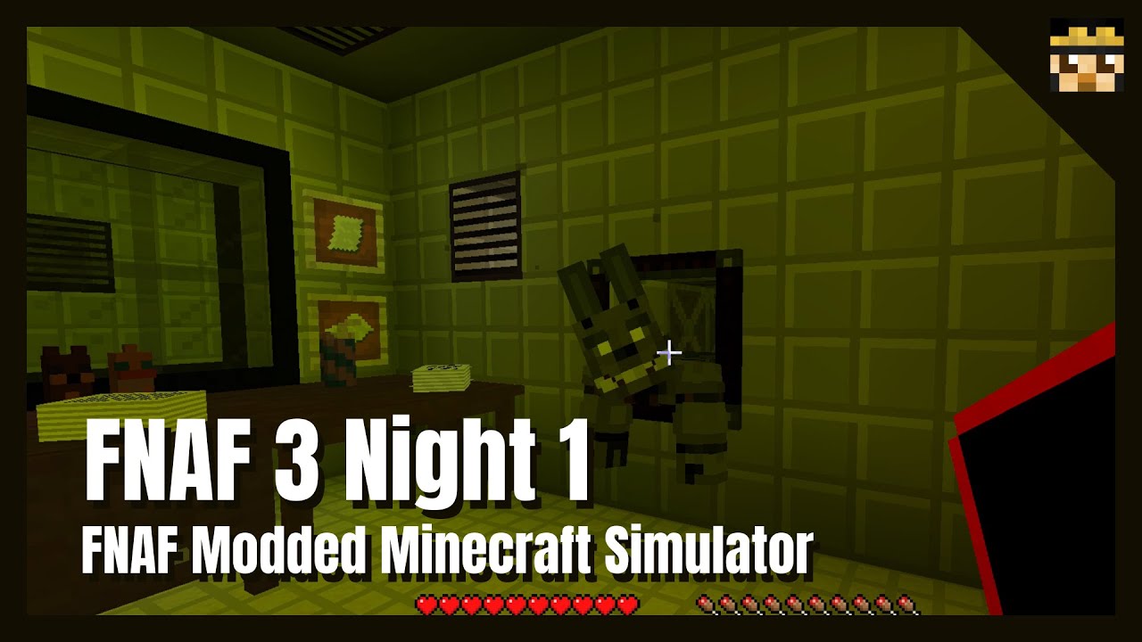 Five Nights at Freddy's Modded Minecraft Simulator; FNAF 3 Beta Test #1 ...