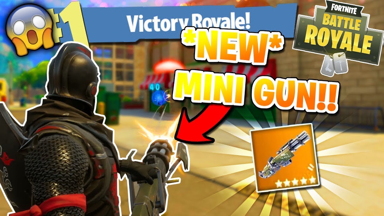 *NEW* INSANE MINI GUN IN FORTNITE!!! [VICTORY] - YouTube