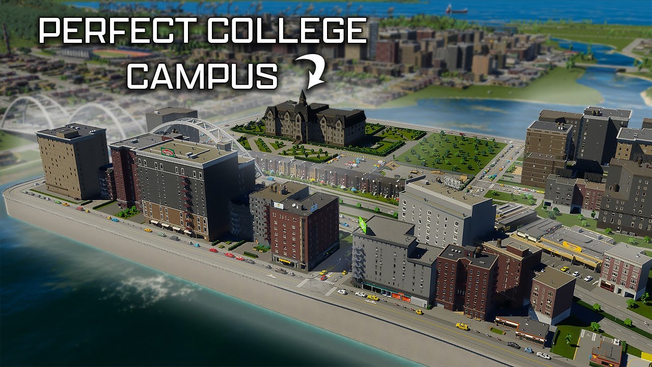 THIS Is How You Build A College Campus In Cities Skylines 2! - YouTube