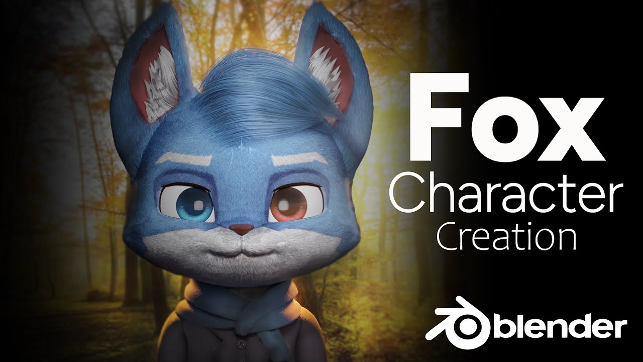 Fox Character creation in Blender | Part-1| AniSculpt | Time-Lapse ...