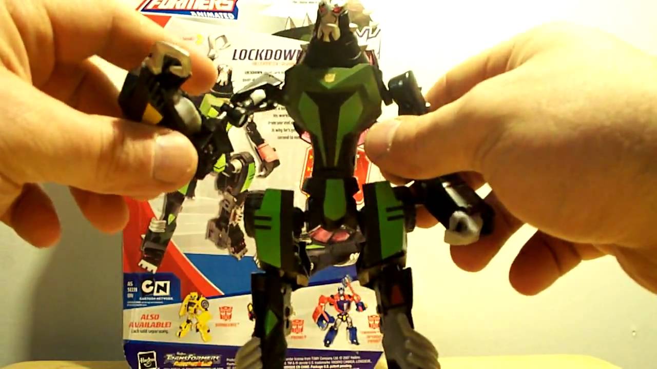 TRANSFORMERS ANIMATED LOCKDOWN DELUXE CLASS ACTION FIGURE TOY REVIEW ...