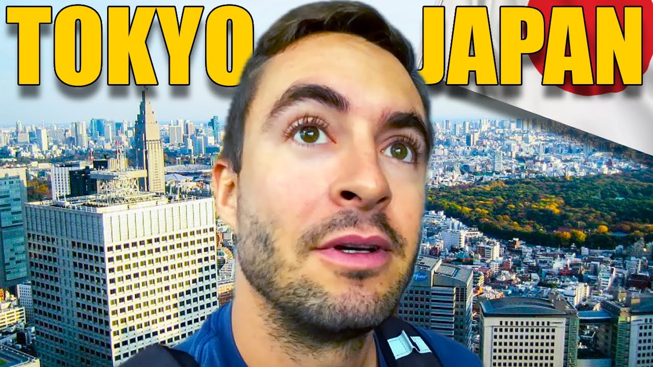 Unbelievable FREE Tokyo View from 44th Floor! 🇯🇵 First Time in Japan ...