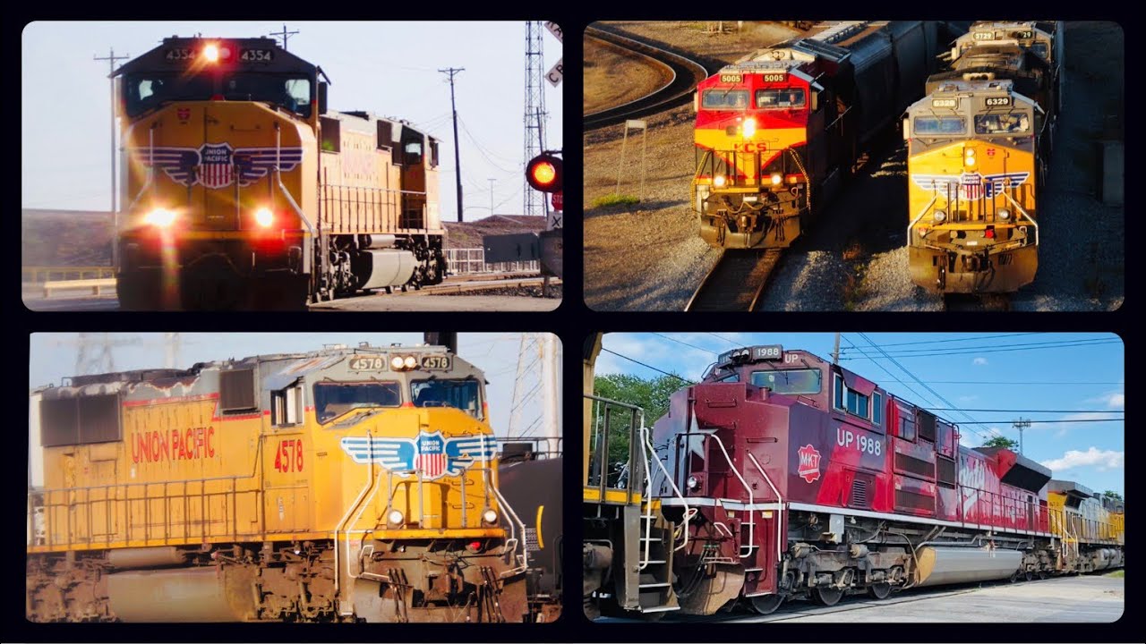 Railfanning Houston ft UP1988, New Rebuild AC44 leader, 70M’s with NF ...