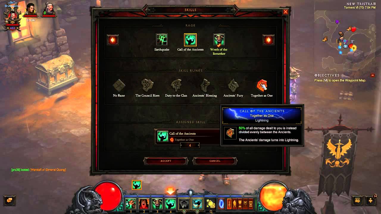 Diablo 3 - Barbarian Lightning Whirlwind Guide (RoS Patch 2.1) - YouTube