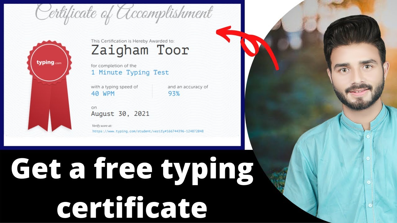 Get online free typing certificate 2021|| free verified typing|| get a ...
