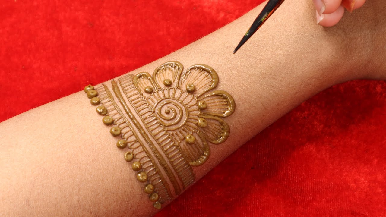 Holi special mehndi design | simple mehndi design | mehndi design ...