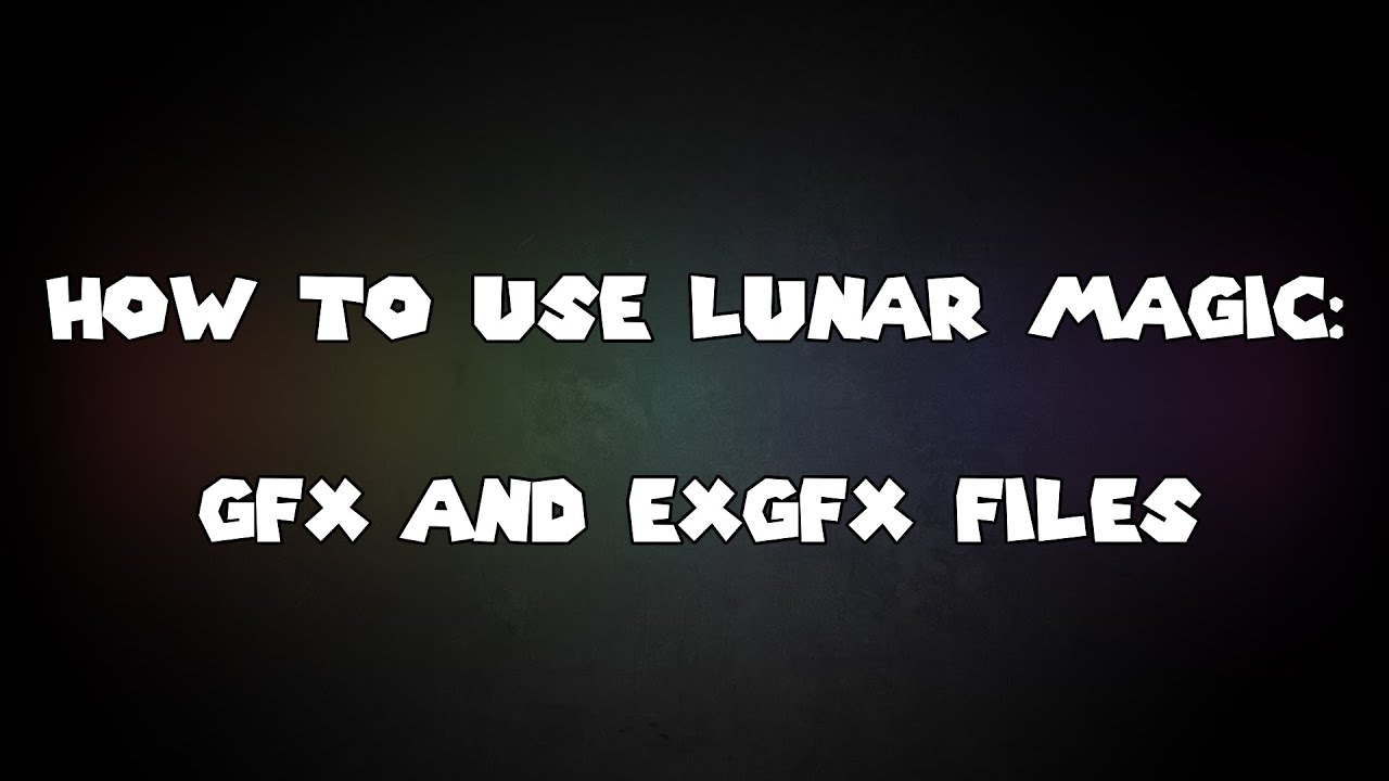 How to use GFX and ExGFX files in Lunar Magic - YouTube