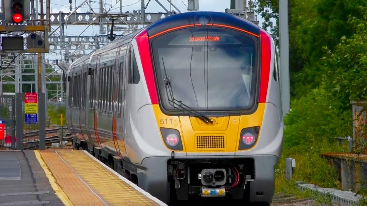 Greater Anglia New Class 720s - 720511 + 720515 At Shenfield & Hockley ...