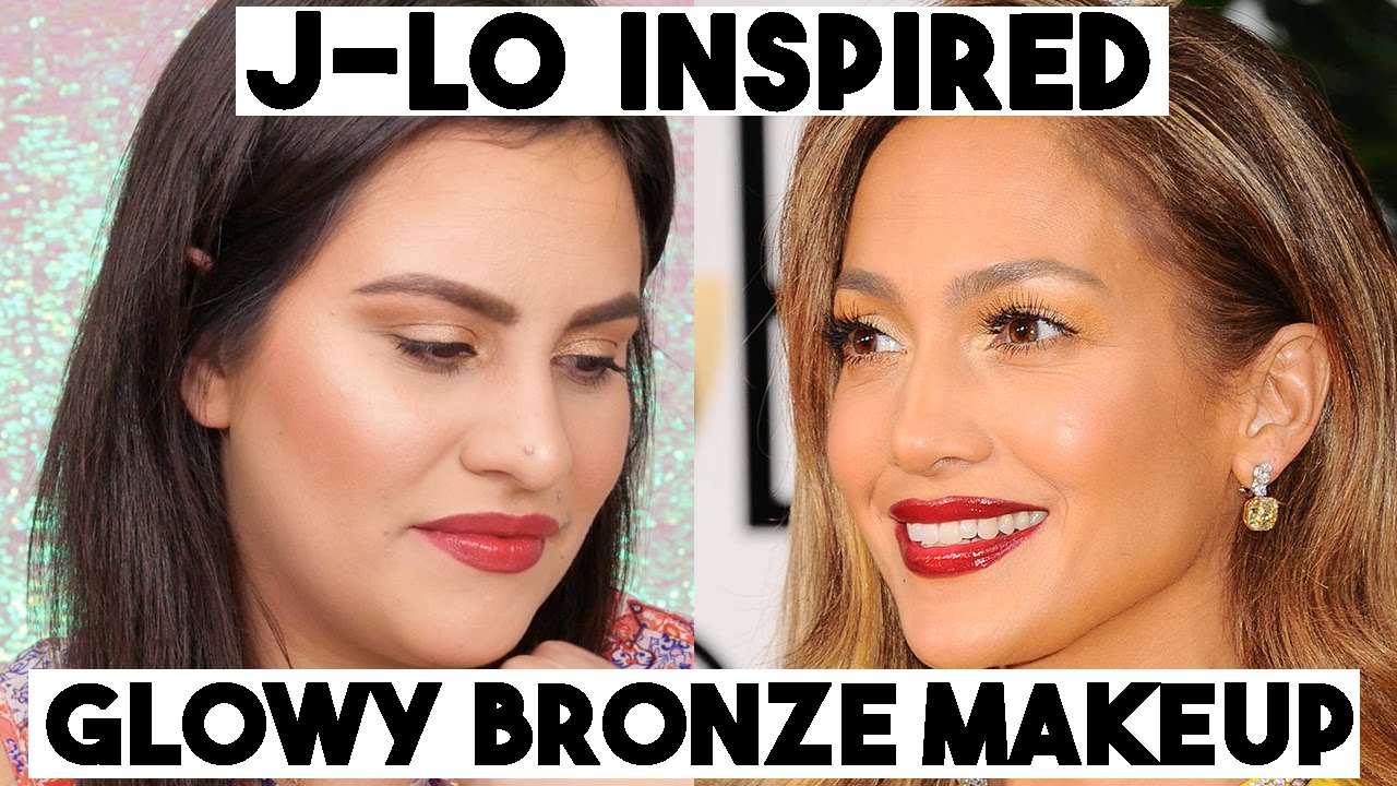 Easy Bronze Makeup Tutorial | The J Lo Glow - YouTube