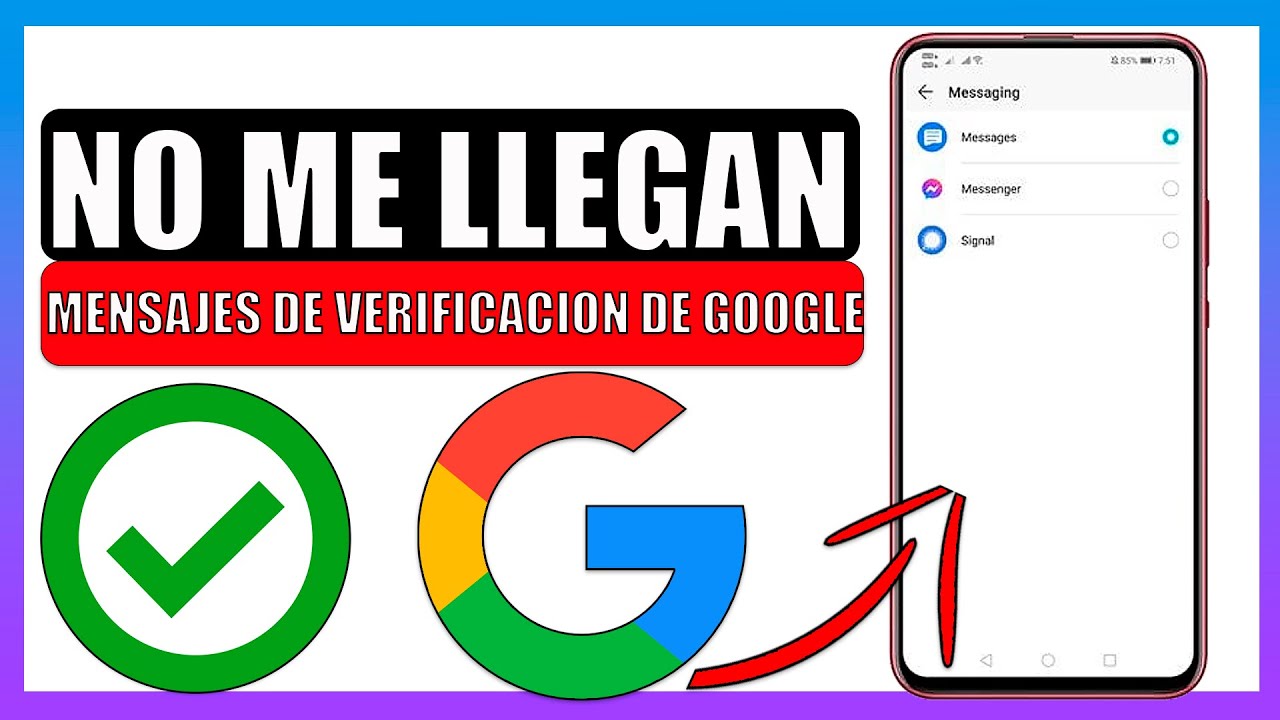 🔴No me llegan los codigos de verificacion de google (SOLUCION) - YouTube