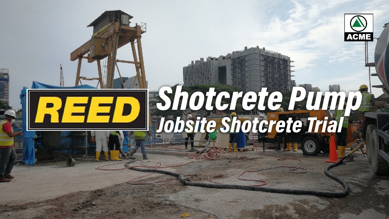 Reed (USA) Shotcrete Pump - Shotcreting with Accelerator Dosing System ...